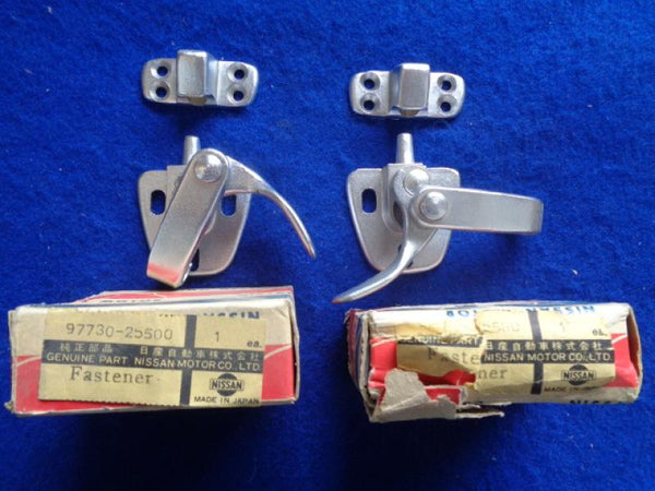 Datsun Roadster 67 1/2 original Nissan soft top clamps (PAIR) - Datsun ...